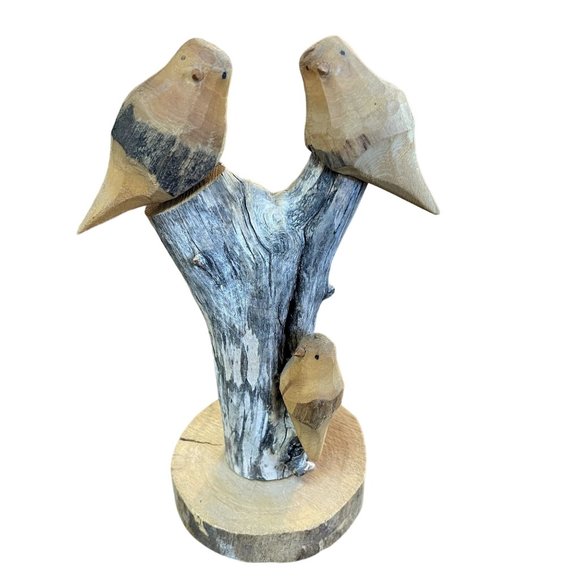 Hector Rascon | Art | Hector Rascon Wood Carving Birds Tree Log Drift ...